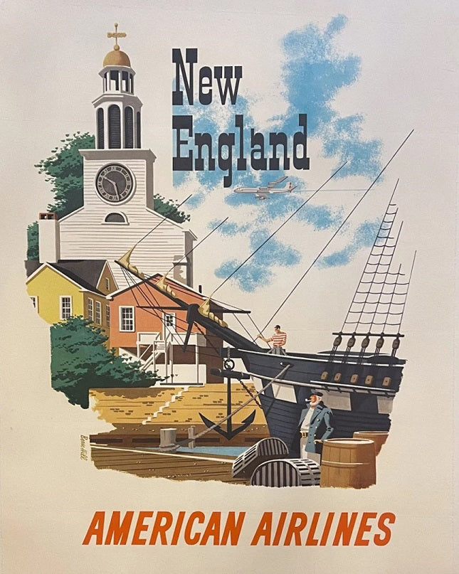 1955 AA New England Poster Print – Shop City Merch