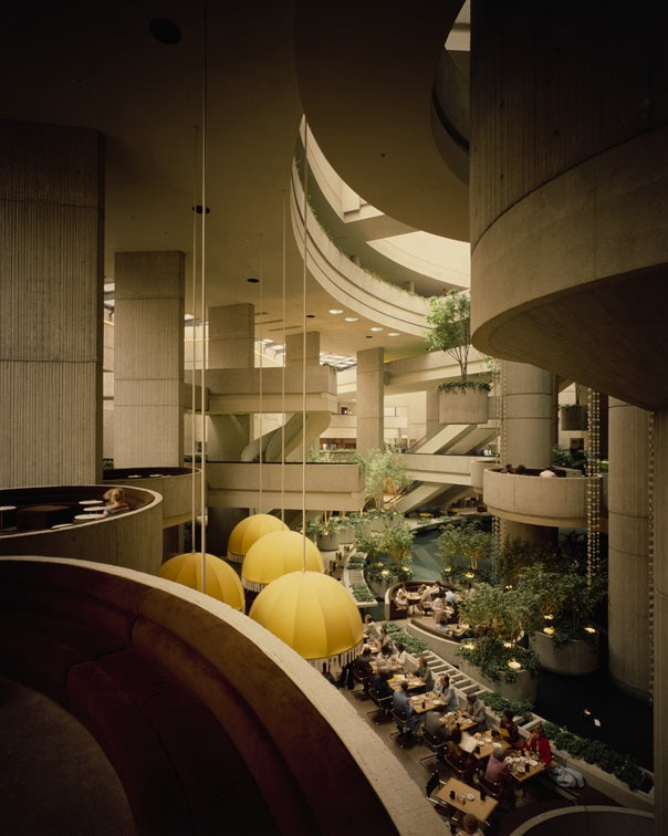 Detroit Renaissance Center Atrium 1977 Print – Shop City Merch