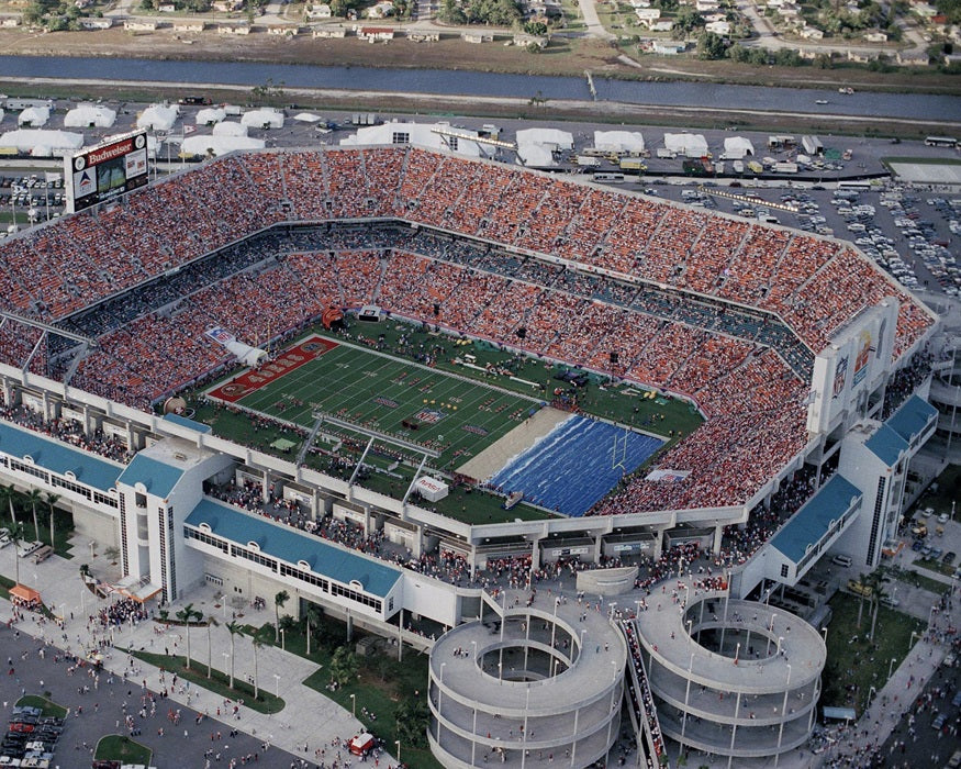 Joe Robbie Stadium Super Bowl XXIII 1989 Print – Shop City Merch