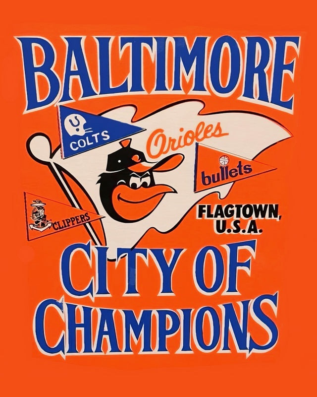 Vintage Baltimore Orioles Poster Print – Shop City Merch