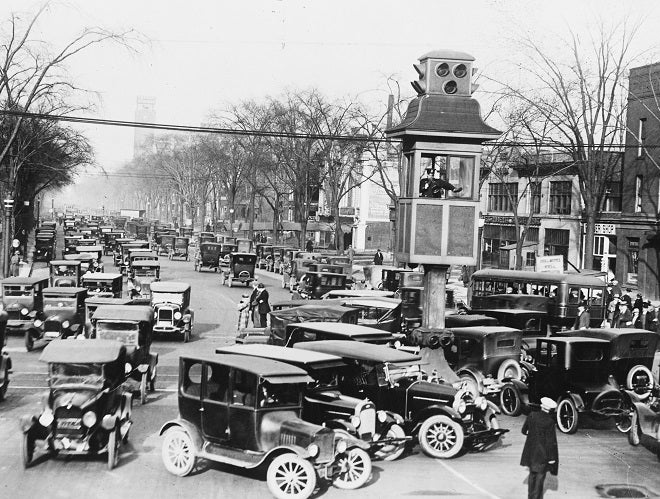 Detroit Traffic Light 1915 Print – Shop City Merch